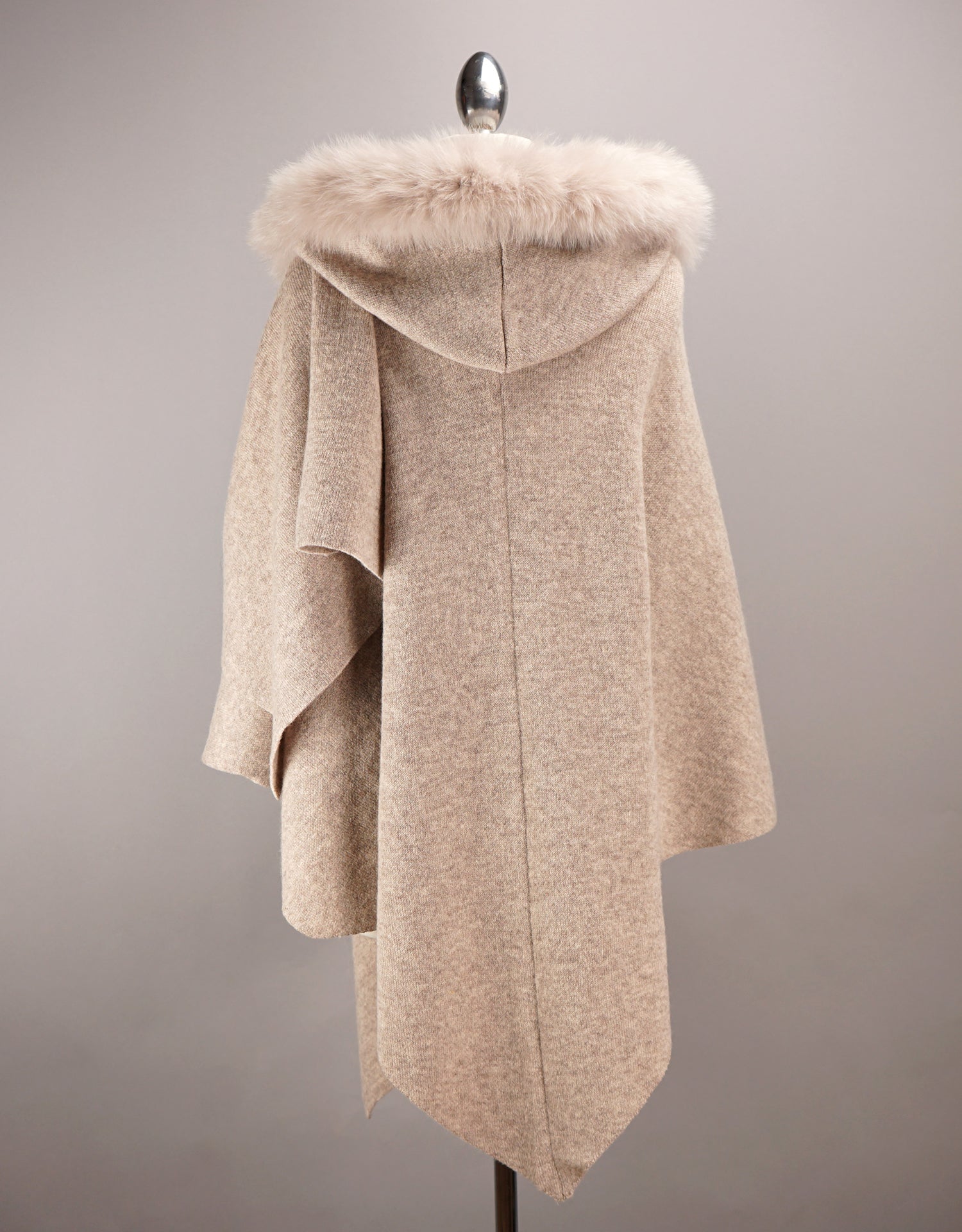 Hooded Wrap with Loop "Pull Thru" - Beige - Snowflake