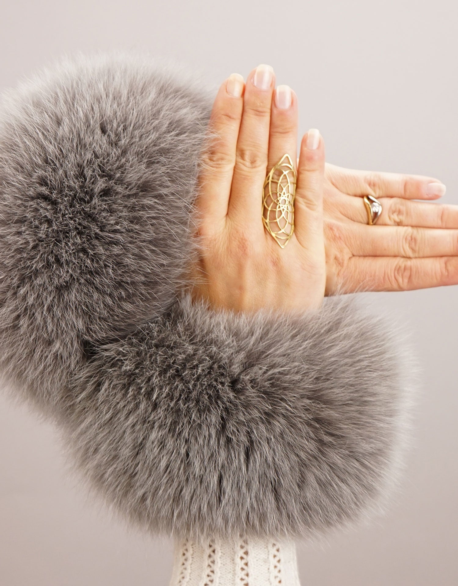 Cuffs - Moody Grey - Snowflake