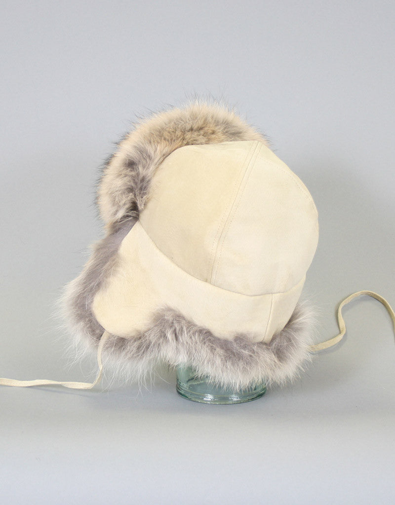 Fur RCMP Hat-Coyote - Snowflake